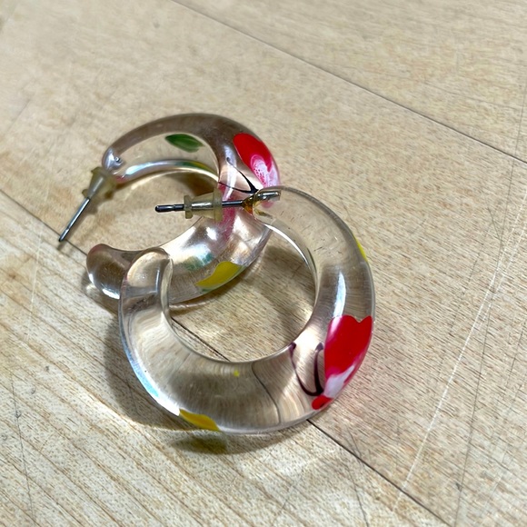 Zara | Jewelry | Acrylic Hoops | Poshmark